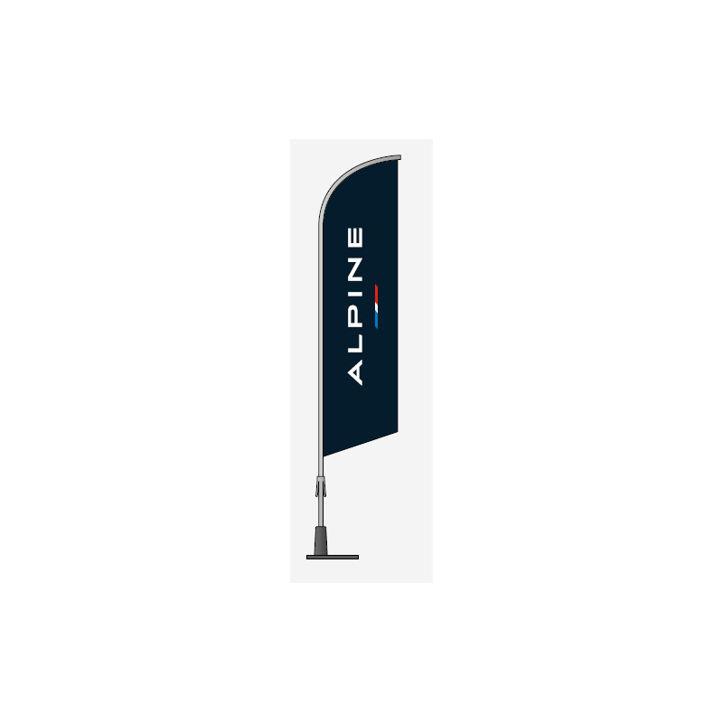 BEACHFLAG FLAG 160 X 50CM / ALPINE - CISCAR